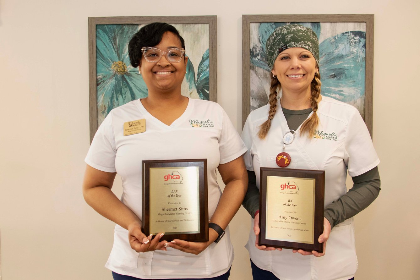 Magnolia Manor Employees Named GHCA 2025 LPN and RN of the Year